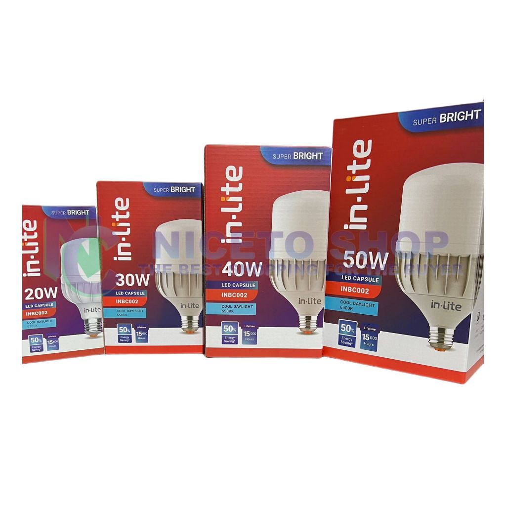 Jual Inlite Lampu Bohlam LED Capsule INBC002 LED 20W 30W 40W 50W In-lite | Shopee Indonesia