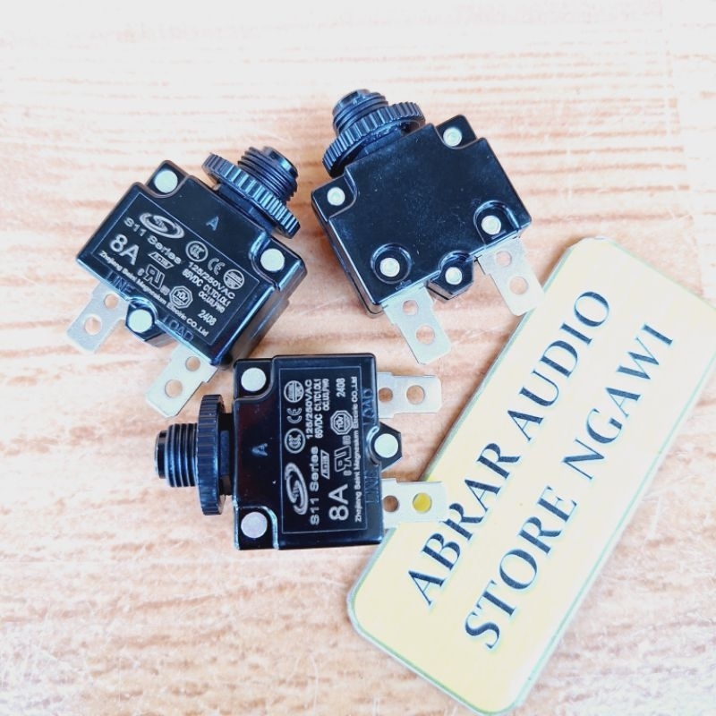 Jual Circuit Breaker Push Button Swit Overload Protector 6A 8A 10A 13A 15A 16A 18A 20A Bagus ...