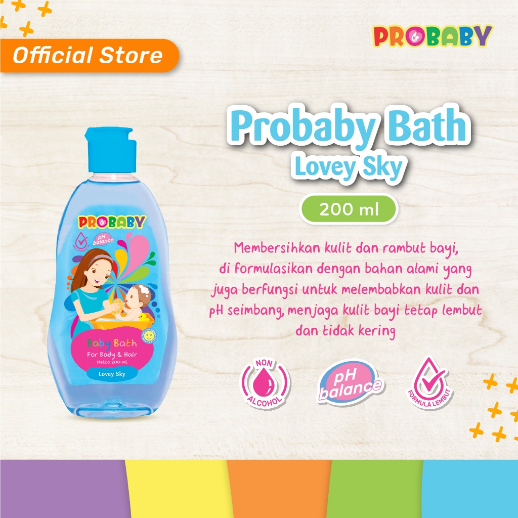 Jual Probaby Bath Lovey Sky 200ml | Shopee Indonesia