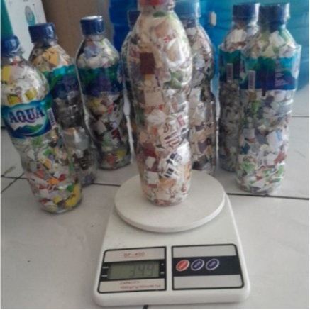 Jual Ecobrick, ekobrik, bata ramah lingkungan 600 ml berat minimal 200 ...