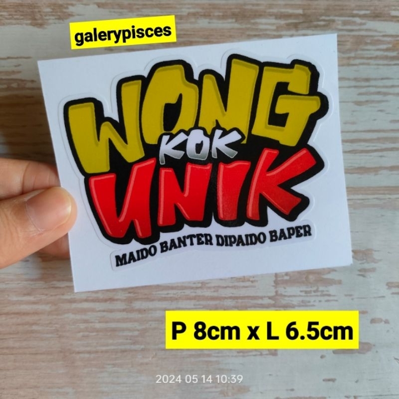 Jual stiker motor keren kata kata wong unik | Shopee Indonesia