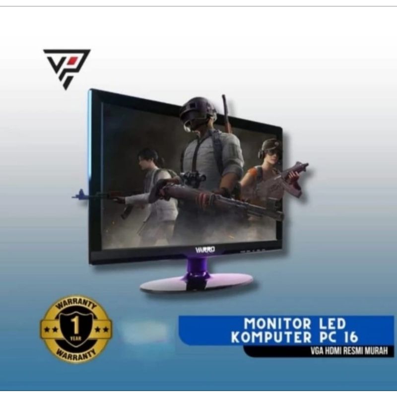 Jual Monitor LED Komputer PC 16" 15.6 INCH Varro VGA HDMI RESMI Murah ...