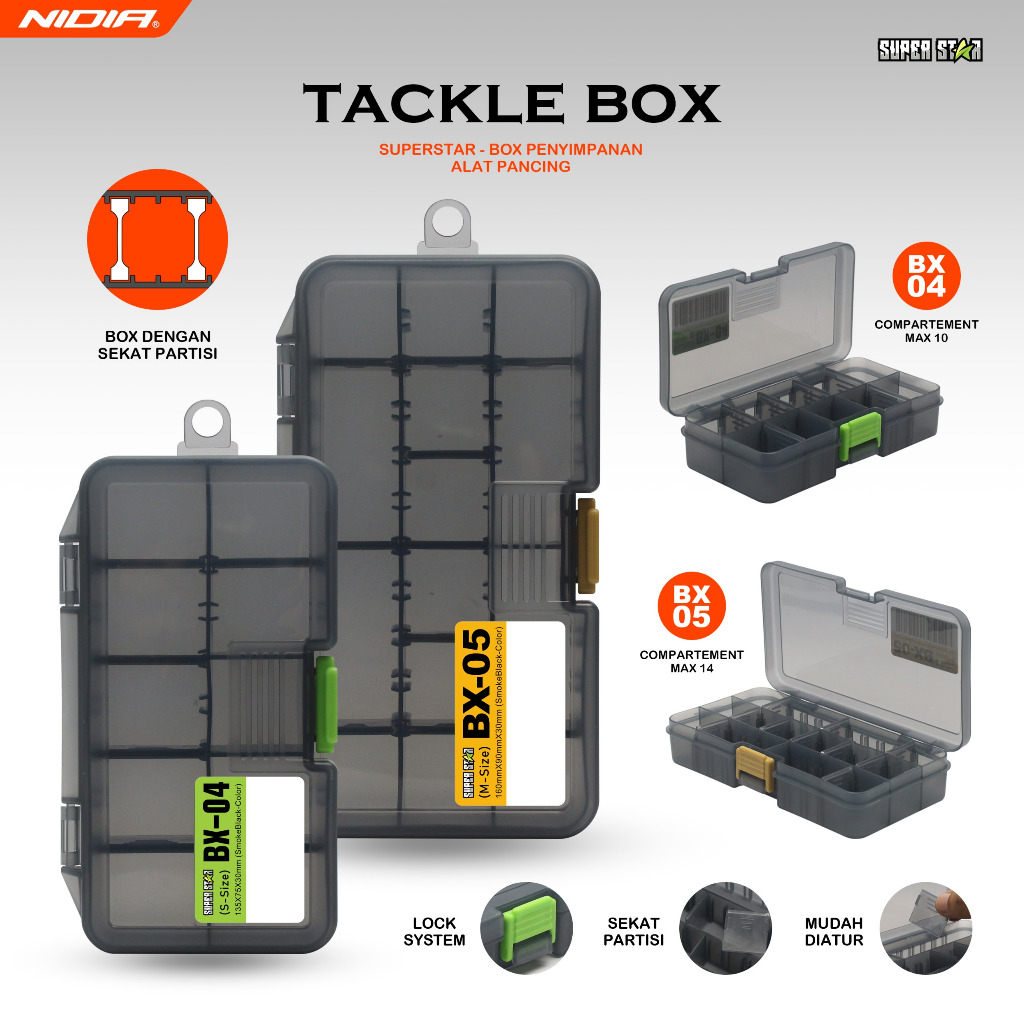 Jual Box Pancing Reversible - Tackle Box Super Star BX-03 | Shopee Indonesia