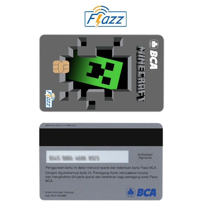 Jual Minecraft Kartu E-Money Flazz BCA Gen 2 NFC Custom Card | Shopee ...