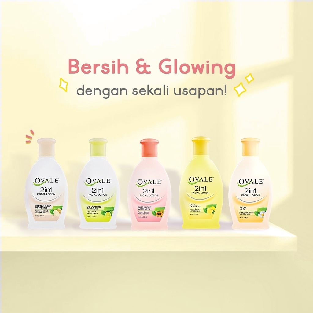 Jual ️In.cantik ️ OVALE Facial Lotion Botol 60ml / 100ml / 200ml ovale ...