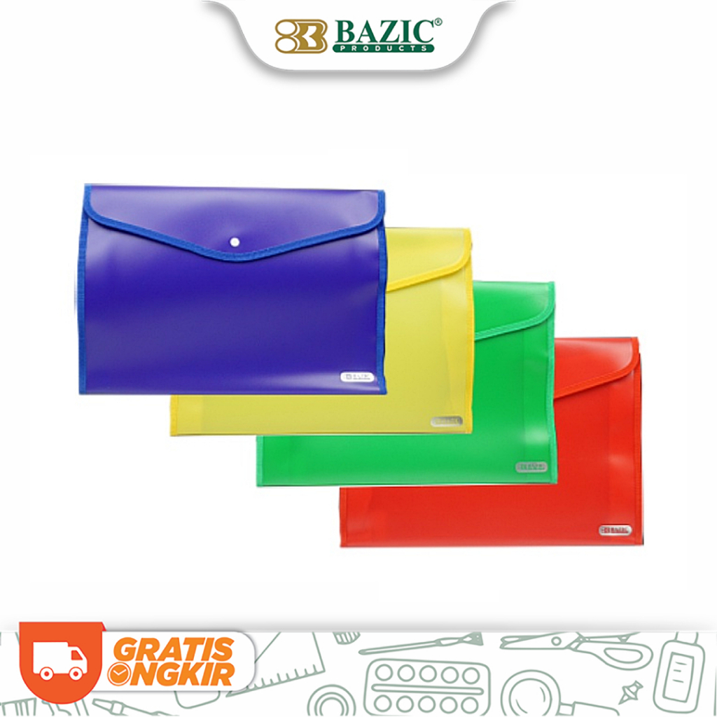 Jual Bazic A4 Document Holder - Map Kancing | Shopee Indonesia