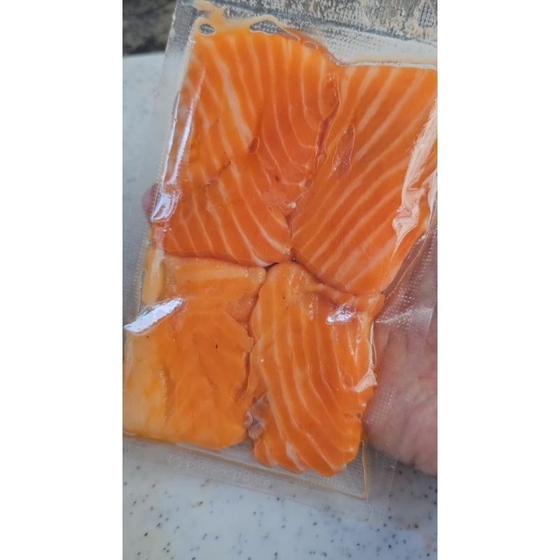 Jual Salmon Ribs Norwey/ Sashimi Grade/ Iga Salmon 100 gramMPASI BUBUR ...