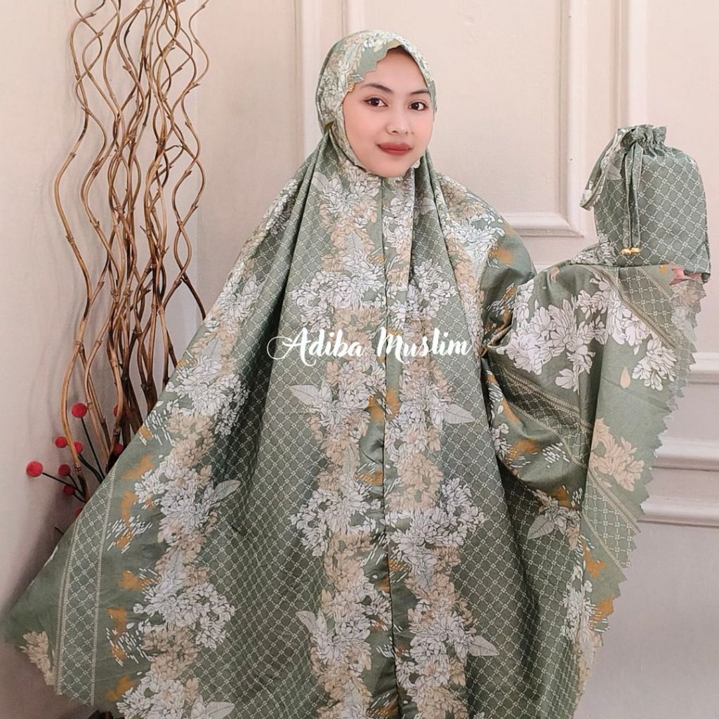 Jual Mukena Traveling Terbaru Mini Pouc 2in1 Laser Cut Motif Bahan ...