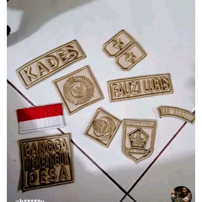 Jual logo bordir KADES 1 set timbul bordir timbul kades custom | Shopee ...