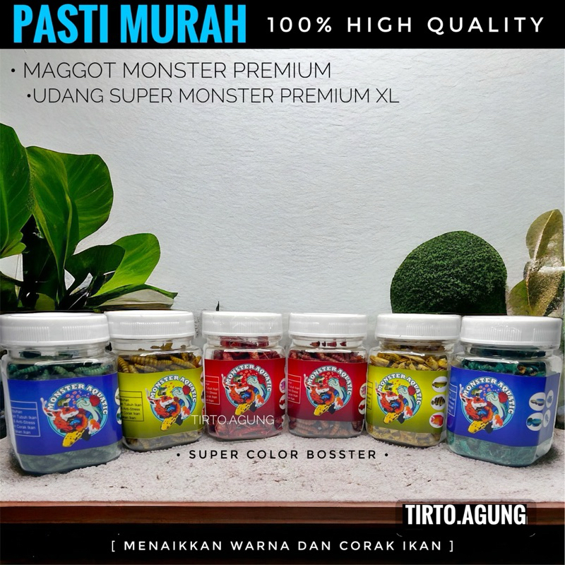 Jual MAGGOT UDANG MONSTER PREMIUM MAGOT COLOR BOSSTER RED BLUE YELLOW ...