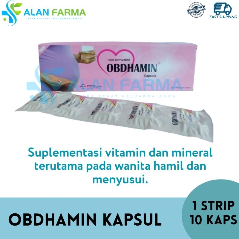 Jual Obdhamin Kapsul Strip isi 10 Kapsul | Obdamin | Odamin ...