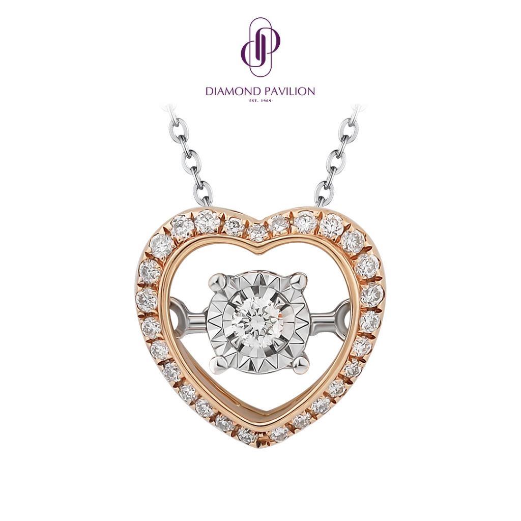 Jual Diamond Pavilion Liontin Emas Batu Berlian Karvi Pendant | Shopee ...