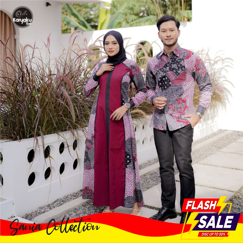 Jual Baju Couple Pasangan keluarga Terbaru 2024 Batik Gamis Kebaya Kapel Keluarga Suami Istri ...