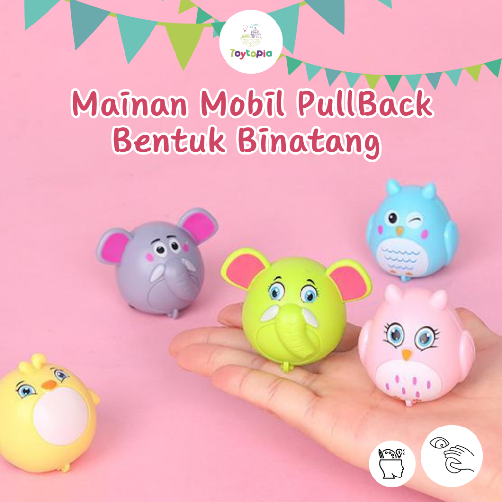 Jual Mainan Anak Mobilan Bentuk Binatang/Mainan Lucu Tarik Mundur Murah ...