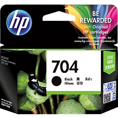 Jual HP 704 Black CN692AA Original Cartridge Tinta Printer 2010 (K010 ...
