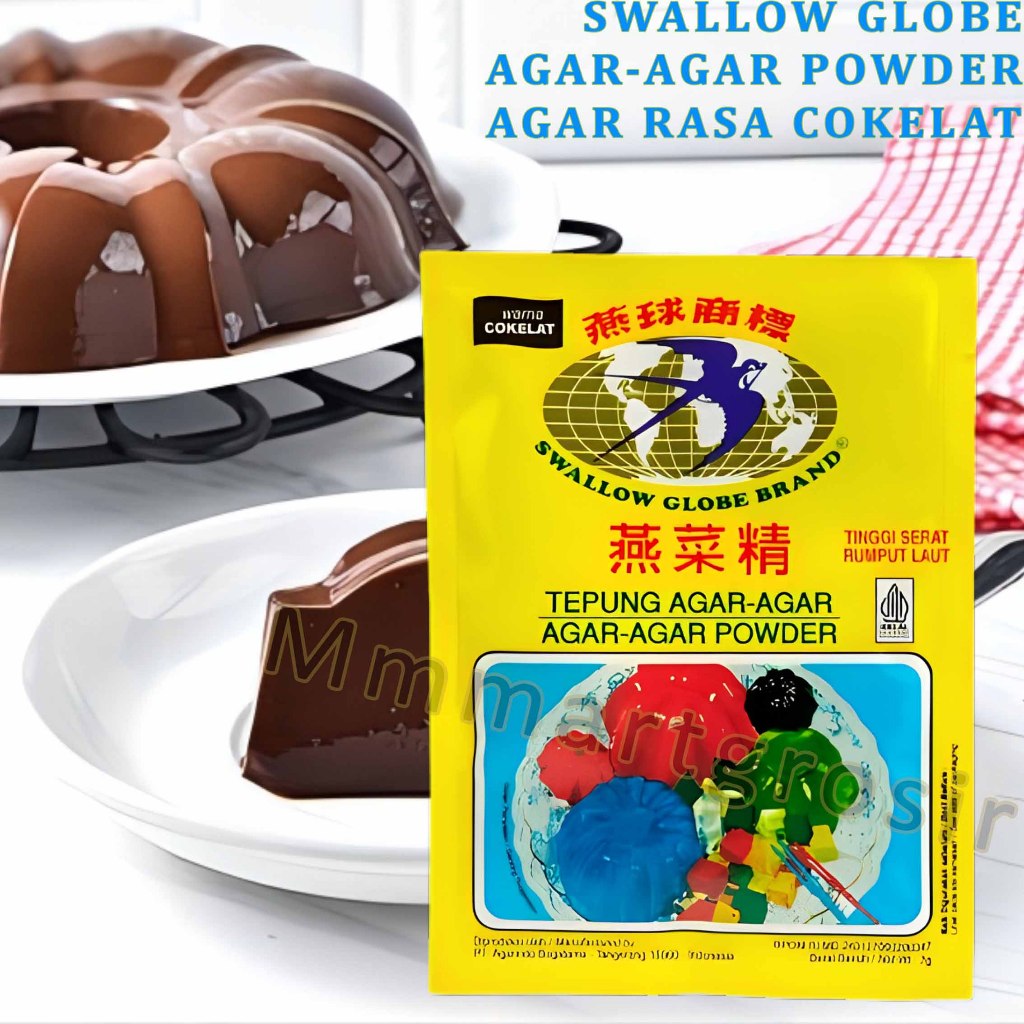 Jual Swallow Globe / Agar-Agar Powder / Tepung Agar Rasa Cokelat / 7gr ...