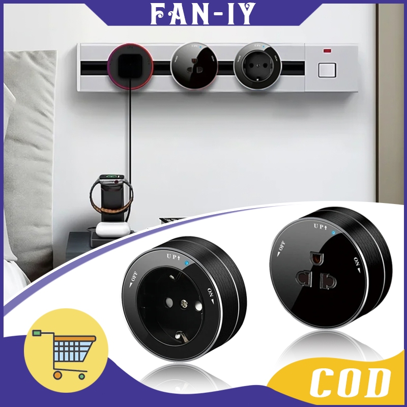 Jual Colokan Track Socket Colokan 3 Lubang Colokan EU Adaptor Stop ...