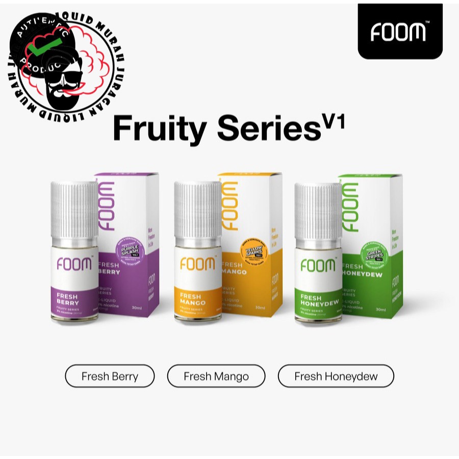 Jual Foom Fruity V1 Series Foom Fresh Series 30ml 30mg Authentic by ...