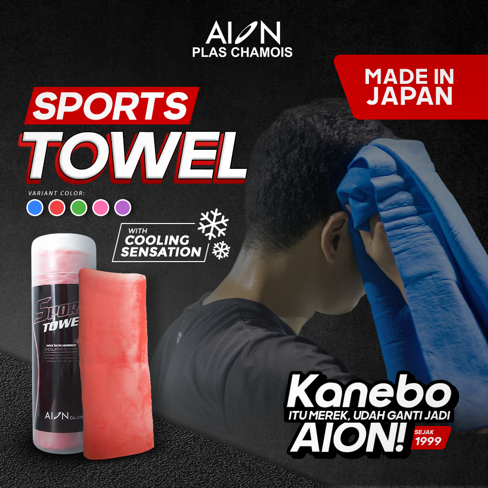 Jual AION KANEBO Sport Cooling Towel / Handuk Olahraga Sensasi Dingin ...