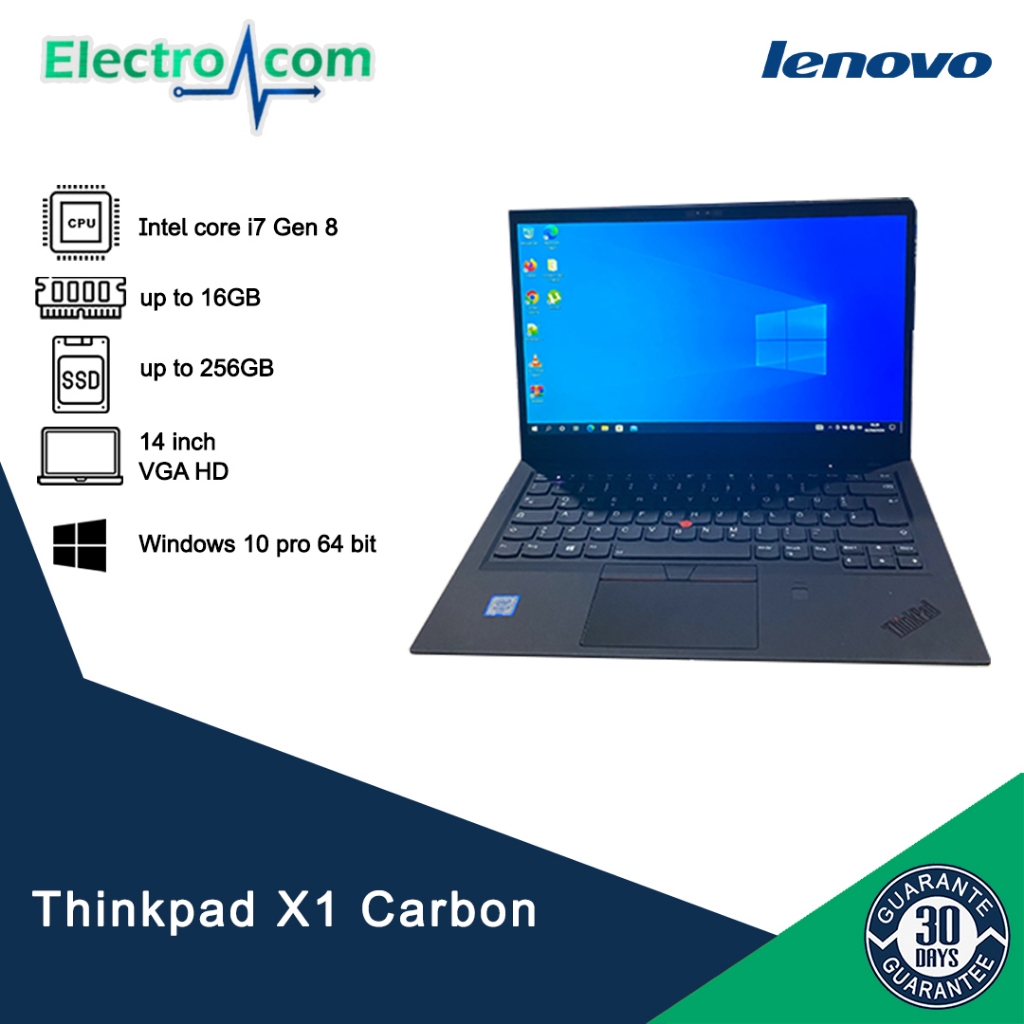 Jual Lenovo Thinkpad X1 Carbon 6th 7th Core i5 Gen8 RAM 16GB SSD 512GB | Shopee Indonesia