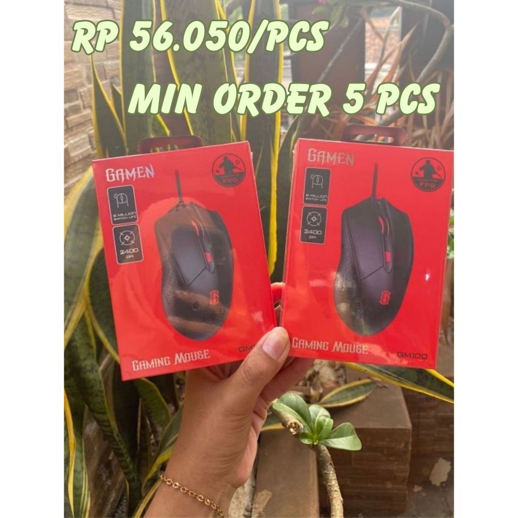 Jual Rp. 56.050 Min 5 Pcs // GAMEN MOUSE GM100 2000DPI marco ultra ...