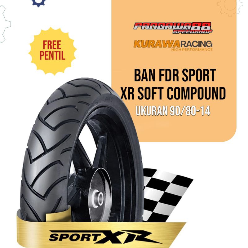 Jual BAN FDR SPORT XR SOFT COMPOUND 90/80 RING 14 | FDR TIRE SPORT XR ...