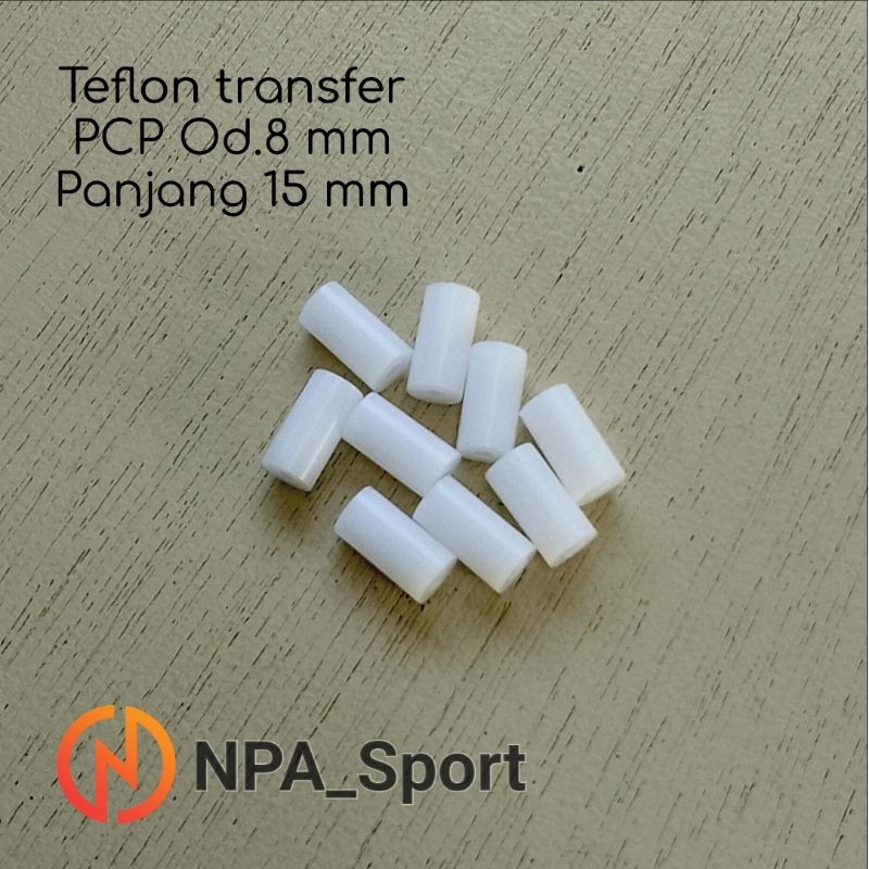 Jual Teflon transfer PCP od.7mm/8mm (panjang 15mm) (isi 10 pcs ...