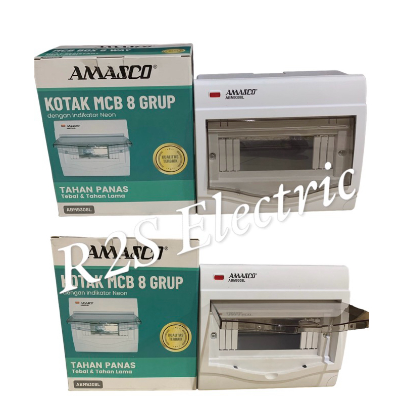 Jual AMASCO BOX MCB 8 GRUP IB OB / BOX MCB 6-8 GROUP TRANSPARAN TUTUP ...