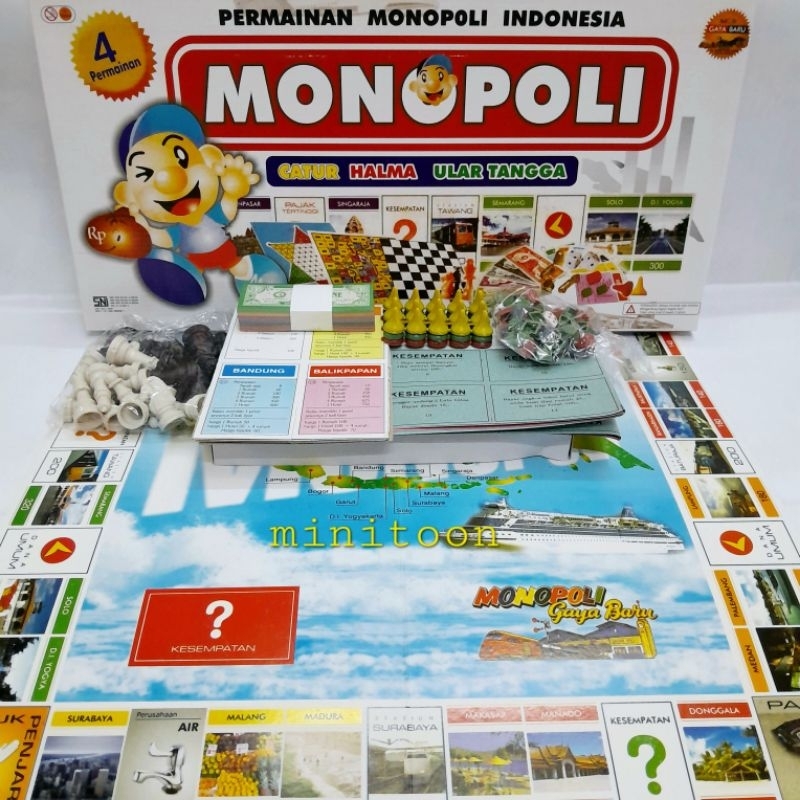Jual MONOPOLI INDONESIA 44cm Jumbo Board Games | Shopee Indonesia
