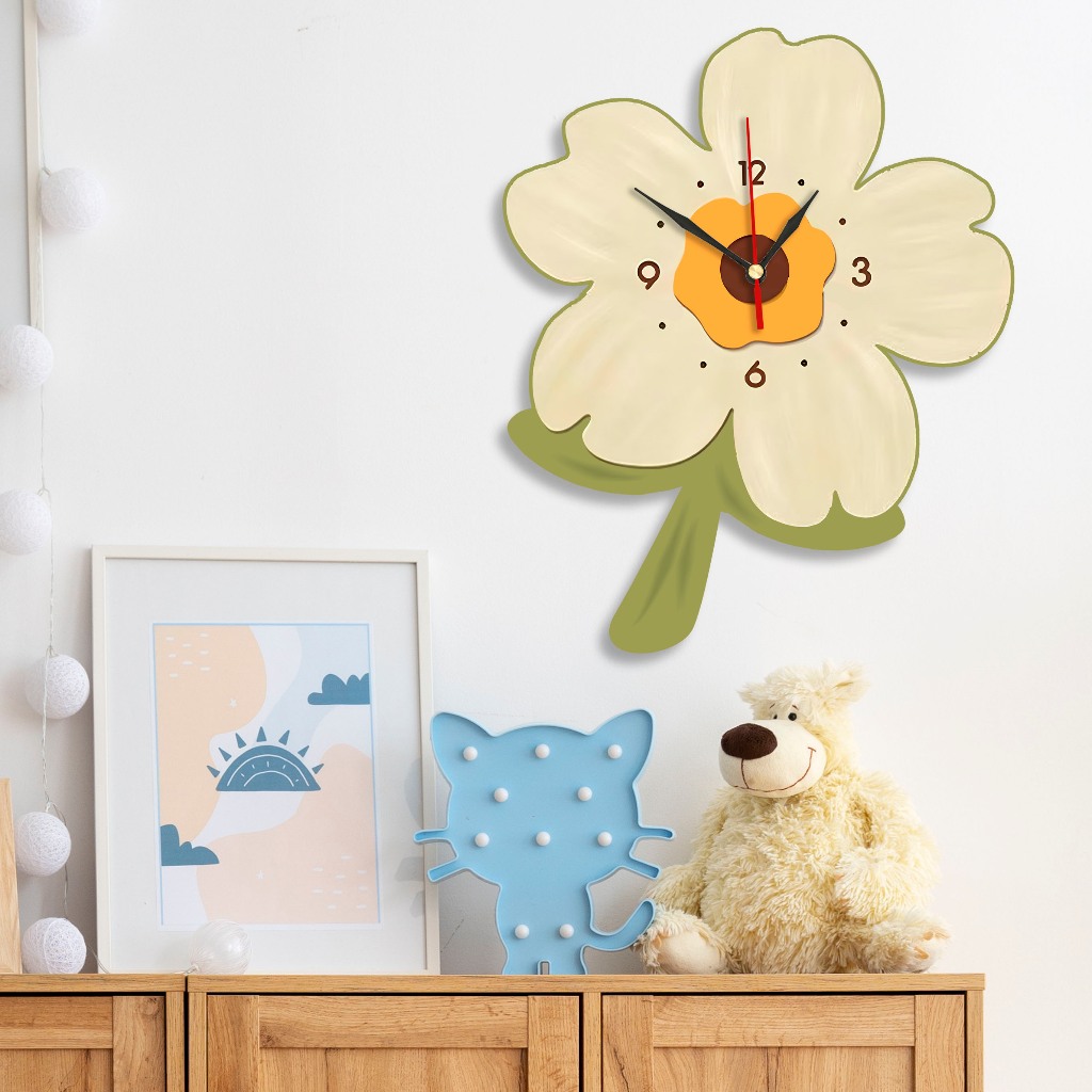 Jual Jam Dinding Bunga Matahari Hiasan Dinding Kamar Ruang Tamu unik ...