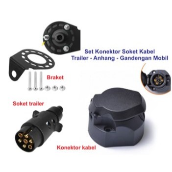 Jual Konektor Soket Kabel Trailer Gandengan Anhang 12v 7pin | Shopee ...