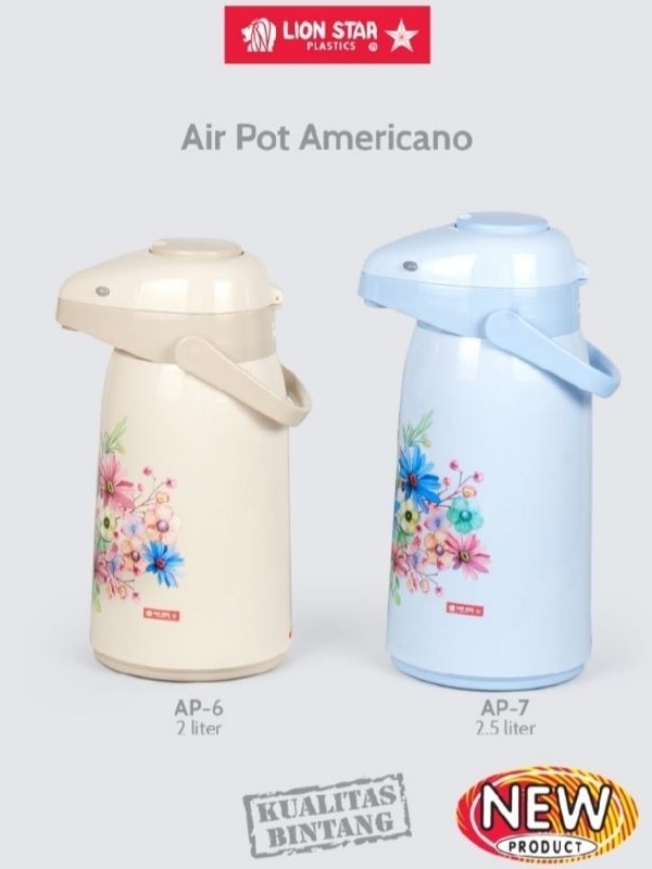 Jual Termos air panas pompa lion star 2 liter/termos air panas pencet lion star 2 liter/thermos ...