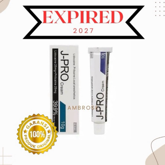 Jual J PRO JPRO ANASTESI CREAM J-PRO ORIGINAL KOREA LIDOCAIN ANESTESI ...
