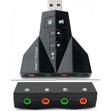 Jual sh Usb 2 sound card virtual 71 channel double microphoneheadset ...