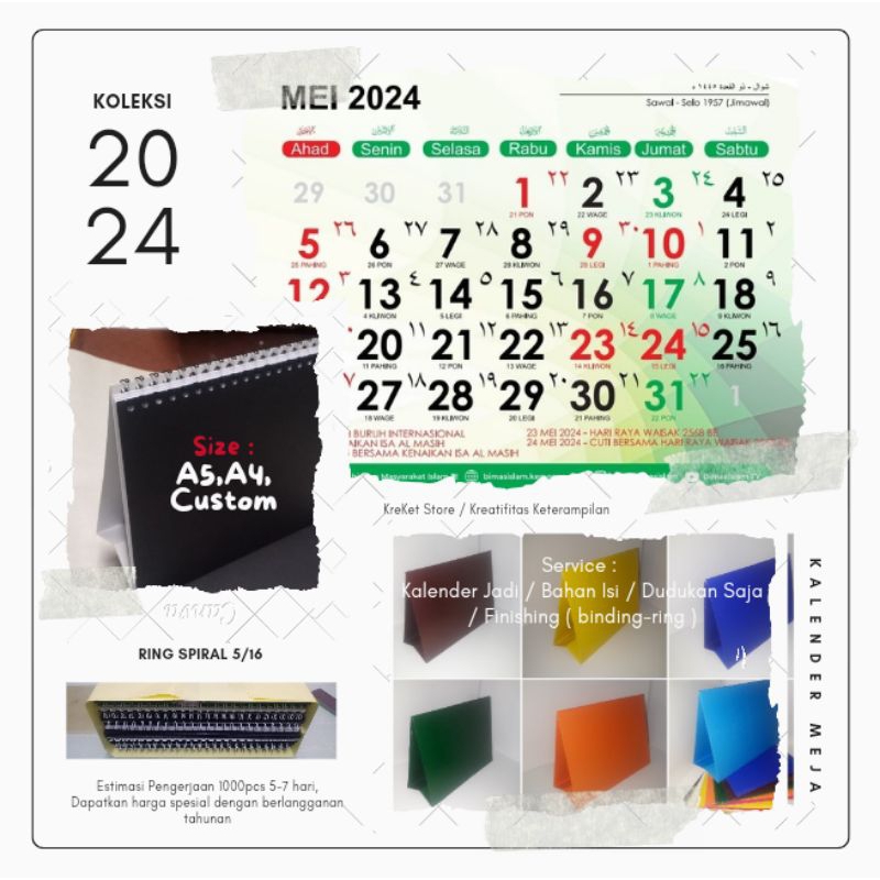 Jual Bahan Kalender Meja | Shopee Indonesia