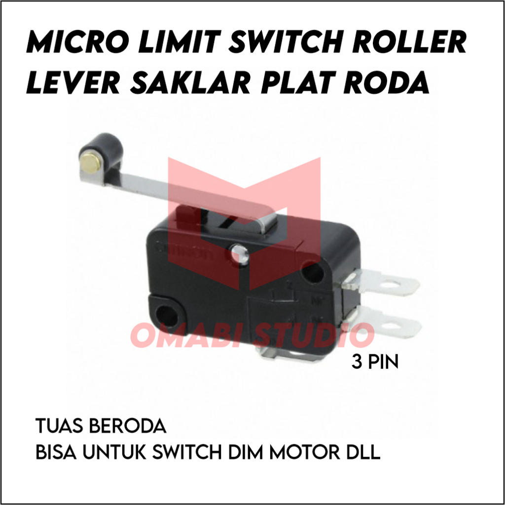 Jual Micro Limit Switch Roller Gagang Roda Multifungsi untuk Saklar Lampu Tembak / Saklar Dim ...