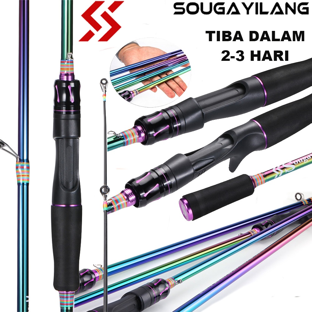 Jual Sougayilang Joran Pancing 6-12LB 1.8m/2.1m Joran 2 Bagian Carbon Fiber Joran UL Joran BC ...