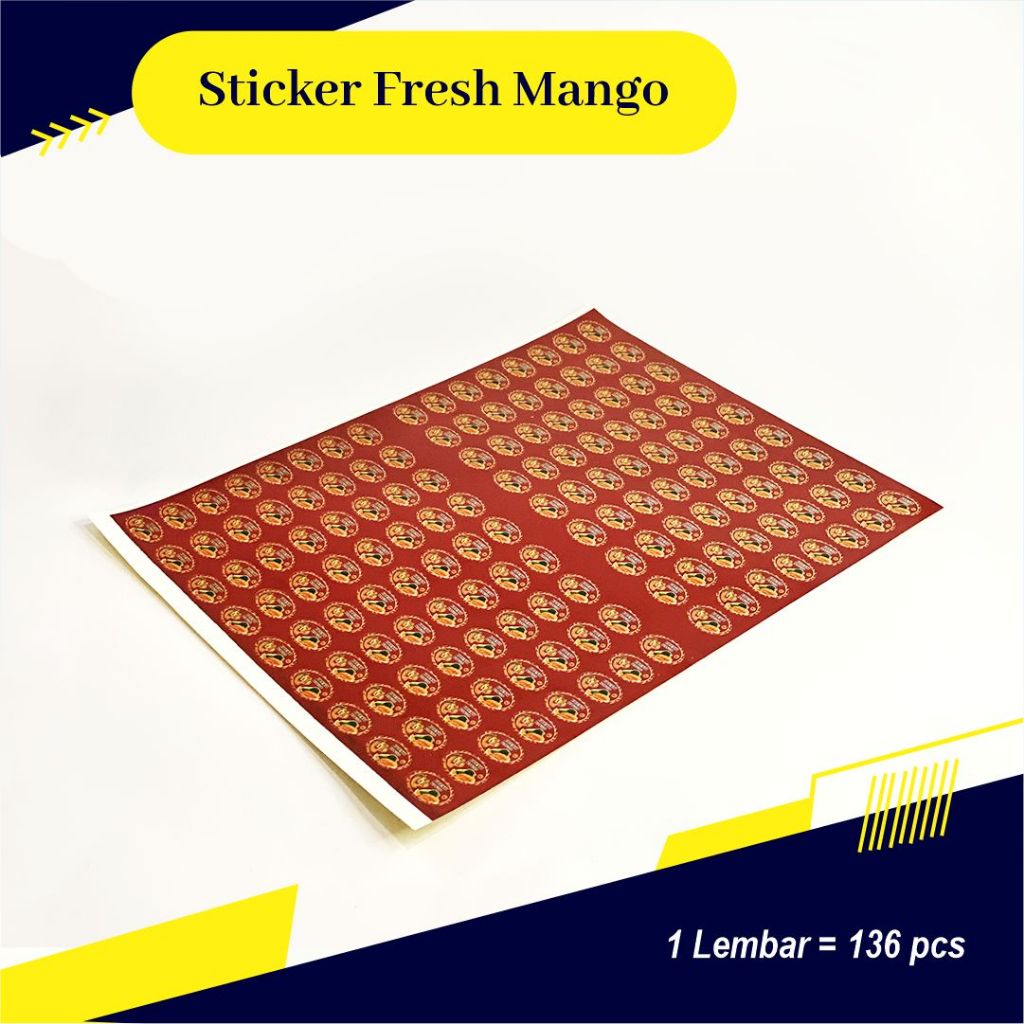 Jual LABEL STICKER BUAH MANGGA FRESH MANGO | Shopee Indonesia