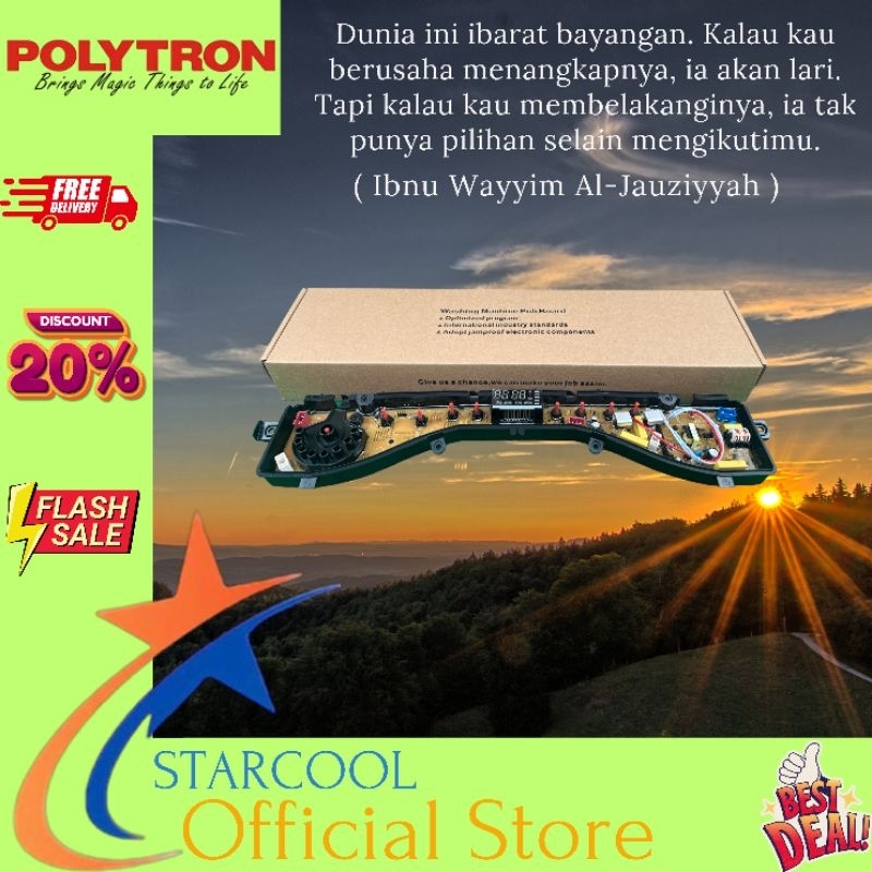 Jual POLYTRON Zerometic 7.5kg PAW 75511 ( PAW 75511WM/WB/WR ), Modul pcb mesin cuci Top Loading ...