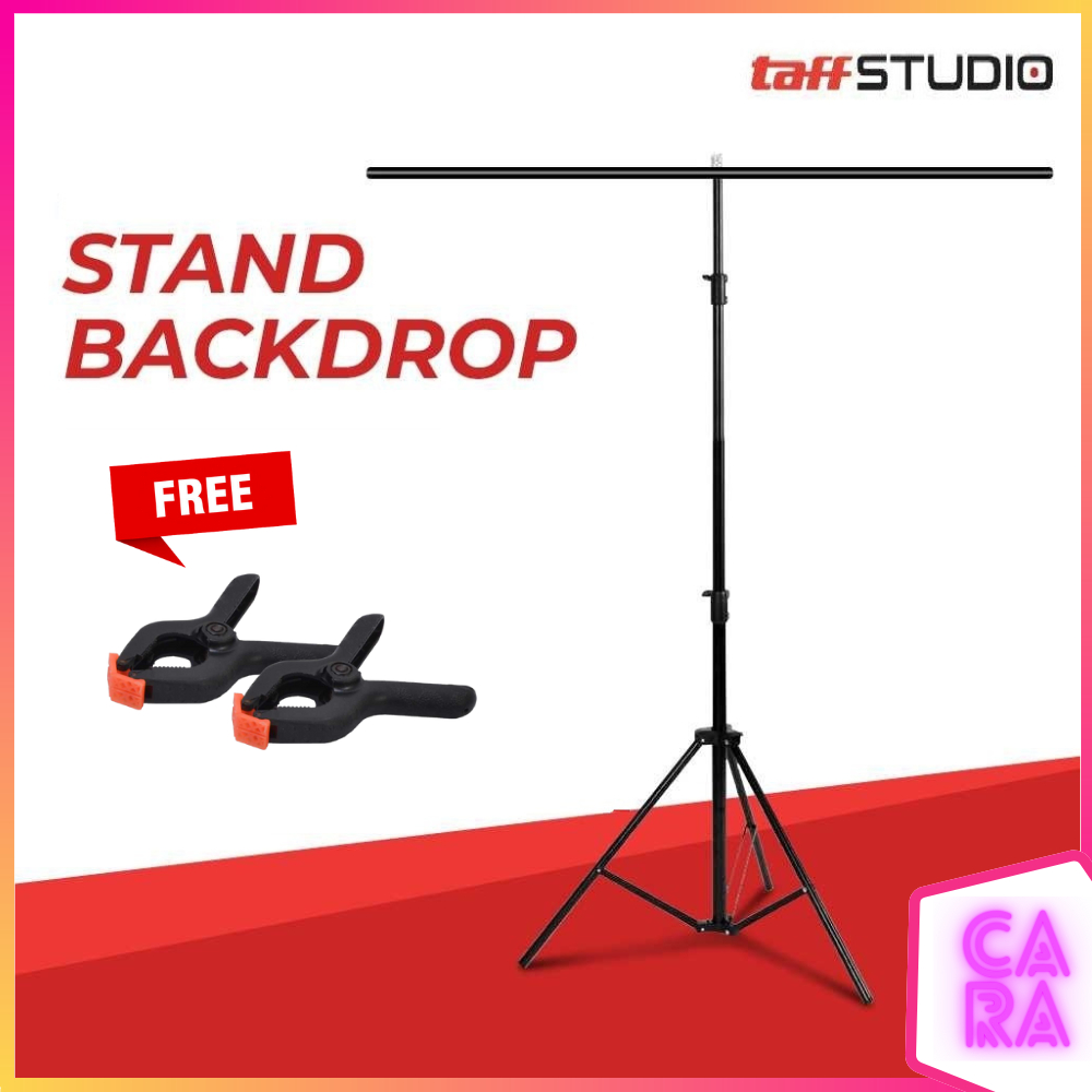 Jual Stand Background Foto Studio T-Shape Tiang Backdrop Green Screen ...