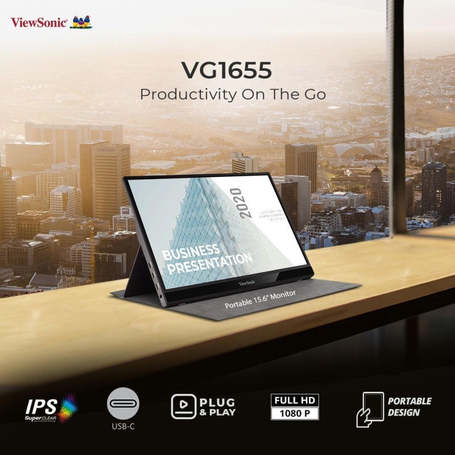 Jual VIEWSONIC VG1655 16” USB C Portable Monitor | Shopee Indonesia