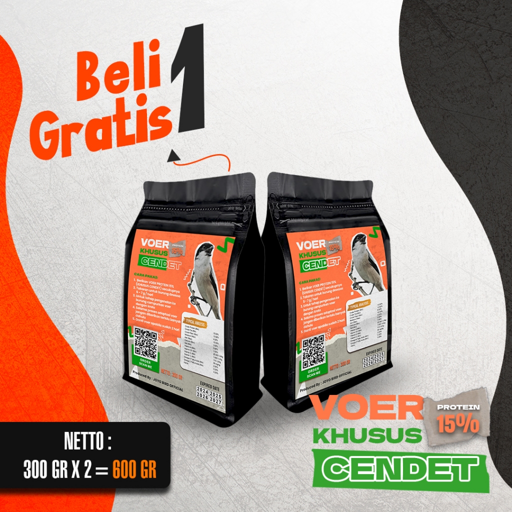 Jual BELI 1 GRATIS 1 | MAKANAN BURUNG CENDET | VOER BURUNG CENDET ...