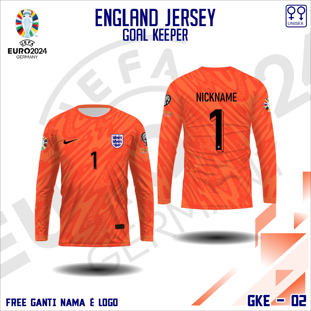 Jual Jersey football kaos bola kiper timnas inggris baju piala eropa ...