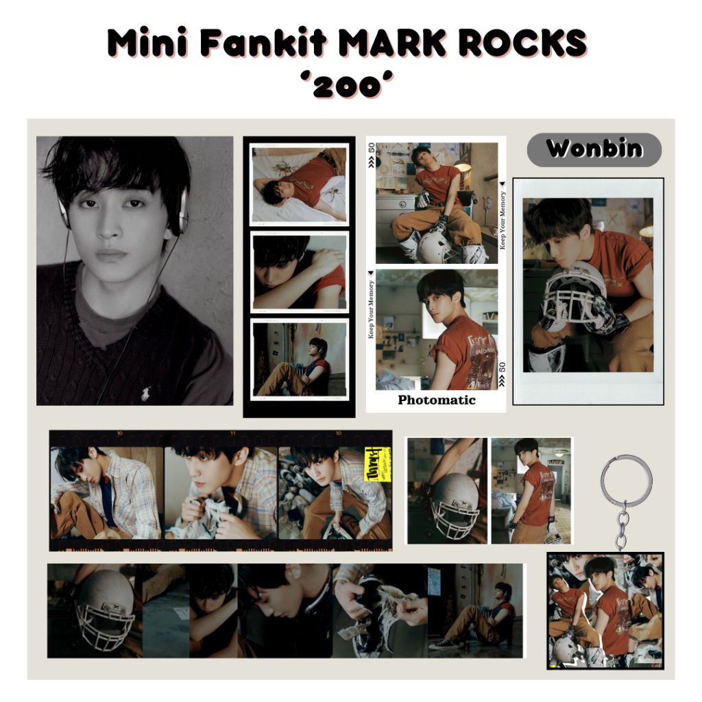 Jual Mini Fankit MARK ROCKS 200 MARK LEE NCT // Boyfriend kit MARK LEE ...