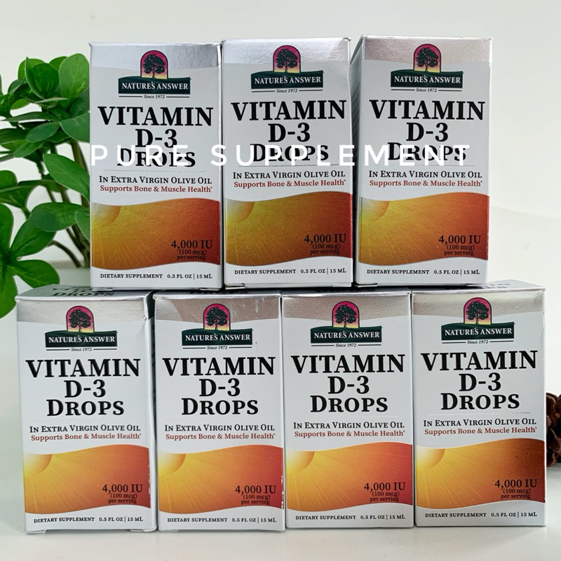 Jual Natures Answer Vitamin D3 Drops 4000IU, D3 & K2 | Shopee Indonesia