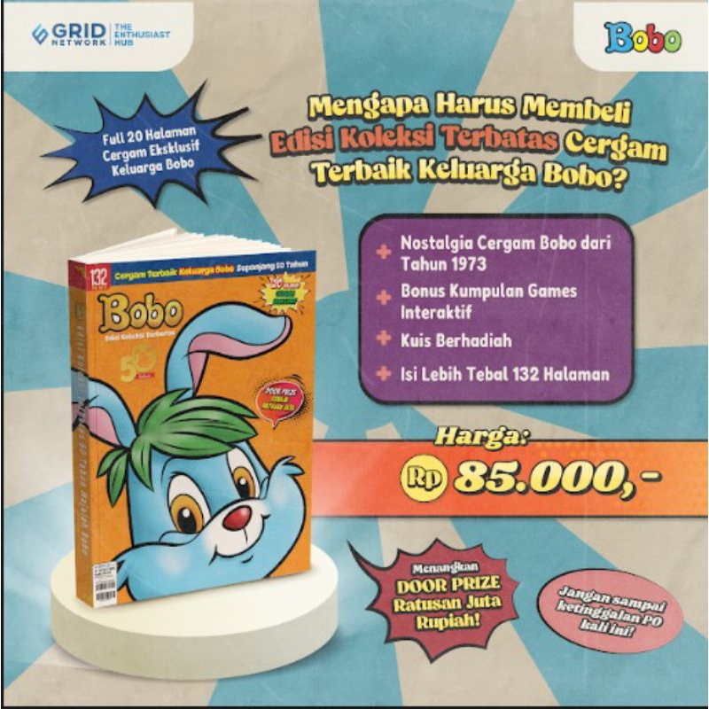 Jual (Pre Order) Ke-2 Majalah Bobo Edisi Koleksi : Cergam Terbaik Keluarga Bobo | Shopee Indonesia