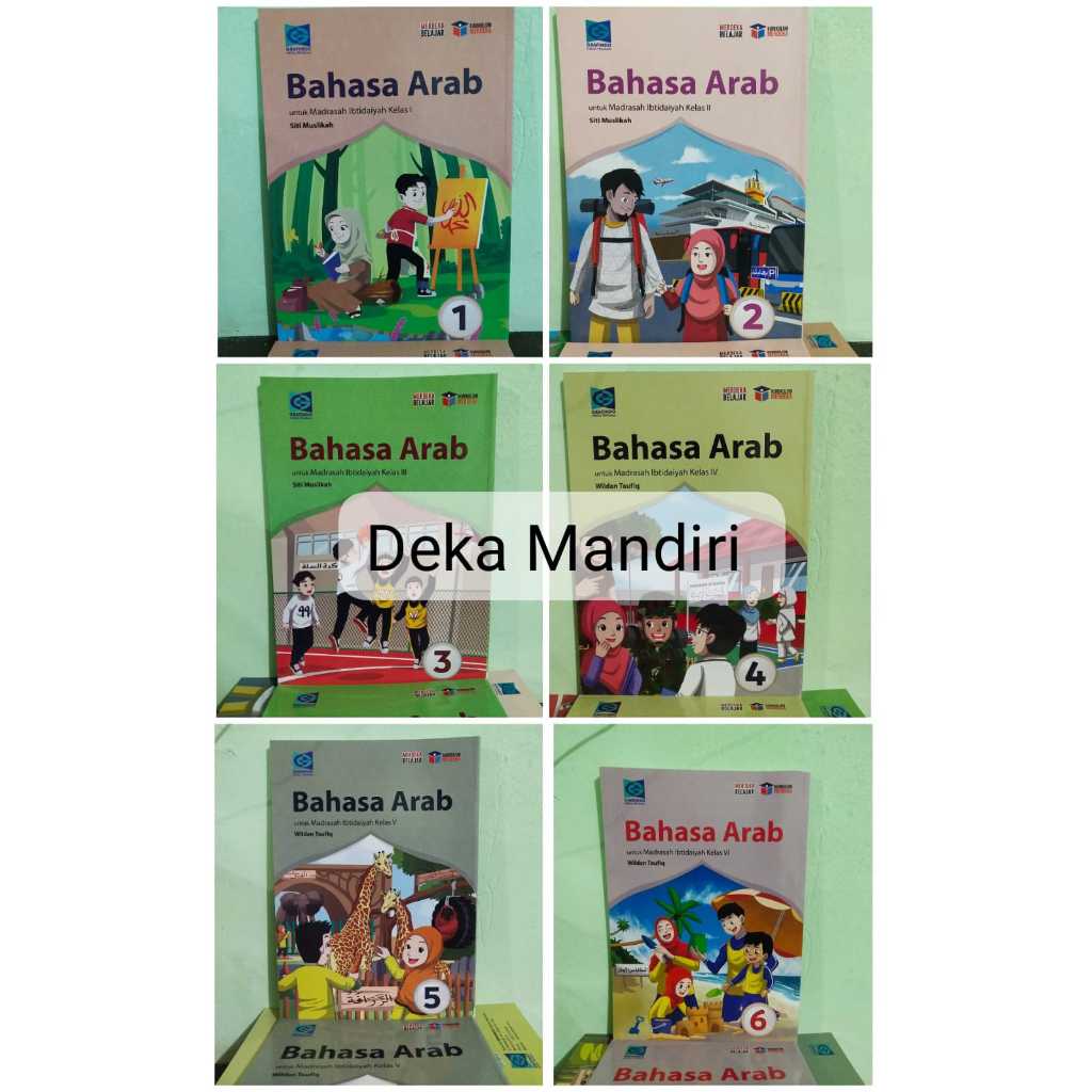 Jual Buku Bahasa Arab MI untuk Kelas 1,2 3 4 5 dan 6 Kurikulum Merdeka - Grafindo | Shopee Indonesia