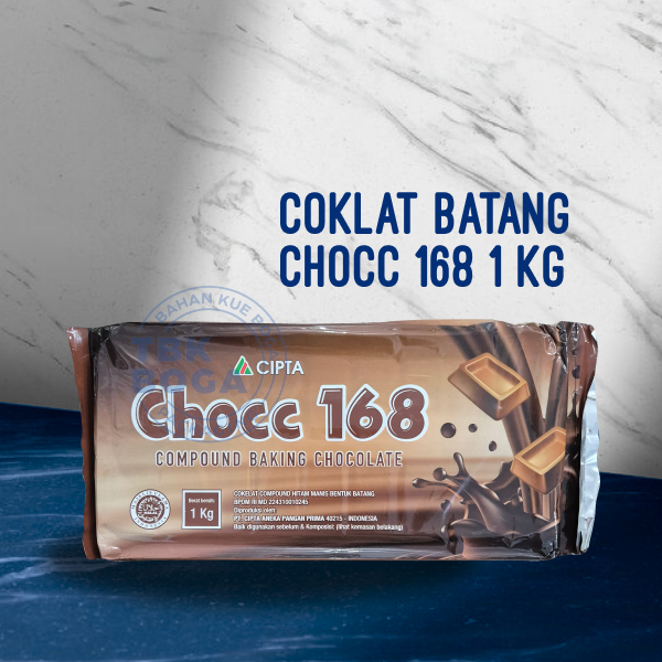 Jual Chocc 168 Batang ( 1 kg ) DCC Compound Dark Chocolate Choc Cipta ...