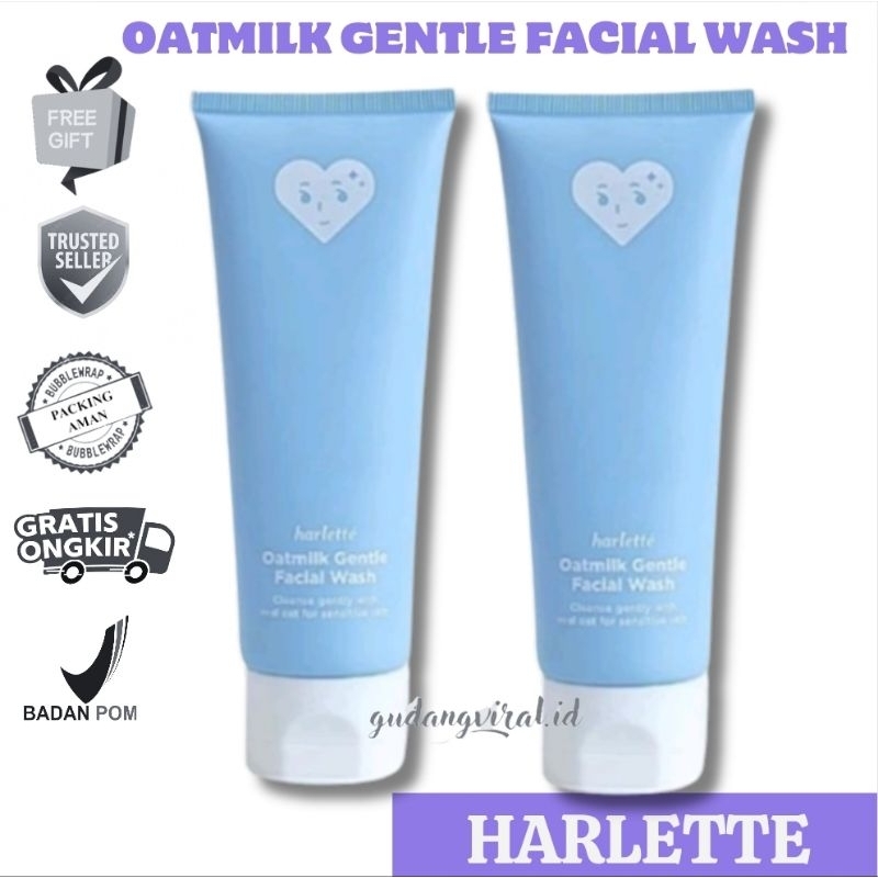 Jual GV HARLETTE OATMILK GENTLE FACIAL WASH SENSITIVE DRY COMBINATION IRRATATED SKIN | Shopee ...