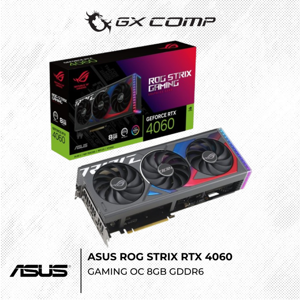 Jual ASUS ROG STRIX RTX 4060 GAMING OC 8GB GDDR6 | Shopee Indonesia